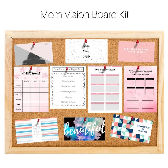 Mom Vision Board Kit Printables | Etsy