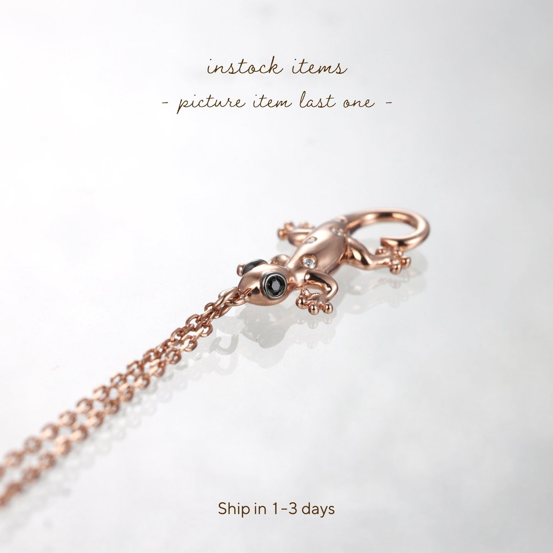 Rose Gold Lizard Bracelet, Black Diamond Lizard Bracelet, Diamond ...