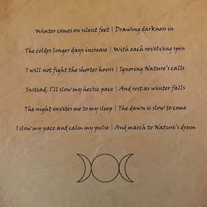 Winter Solstice Prayer - Etsy