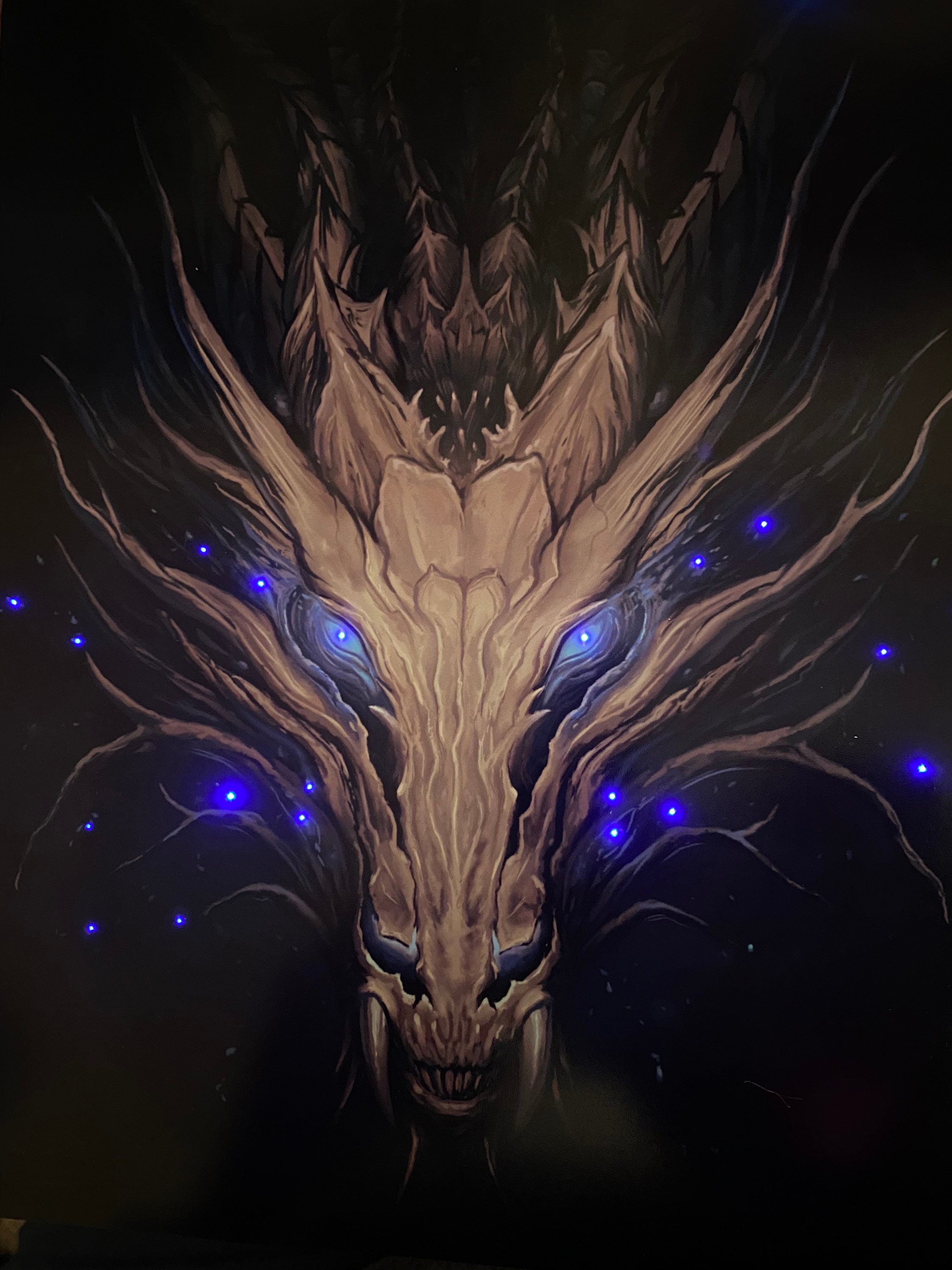 Fire breathing dragon LED String Lights Shadowbox | Etsy