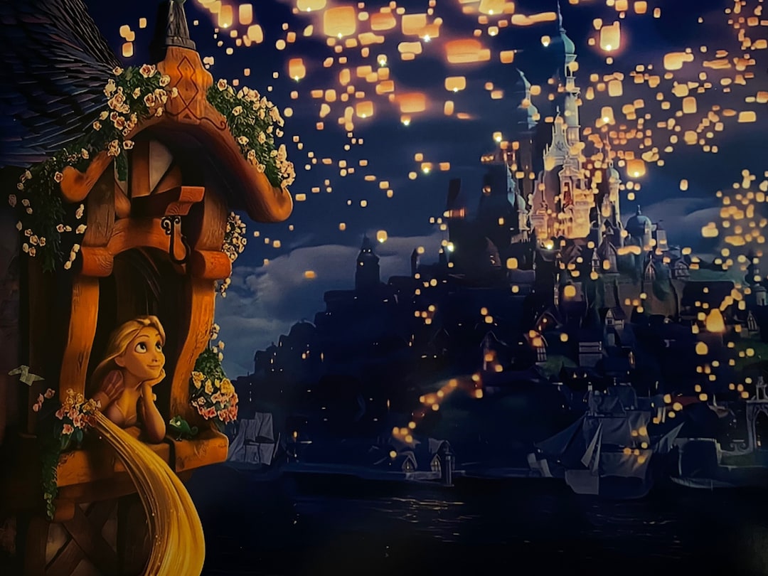 Disney’s Tangled LED String Lights Shadowbox - Etsy