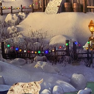 Christmas Scene LED String Lights Shadowbox - Etsy