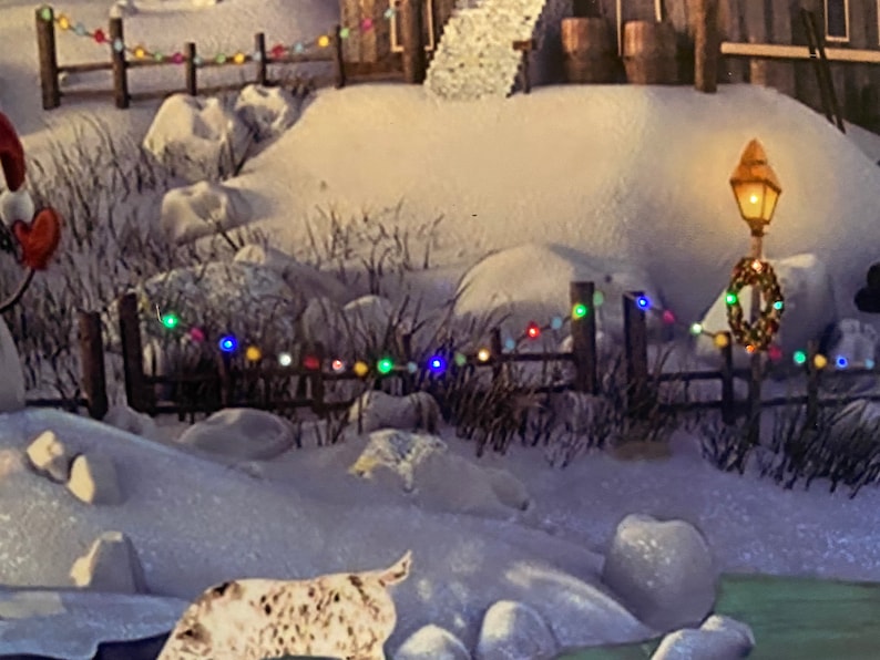 Christmas Scene LED String Lights Shadowbox - Etsy