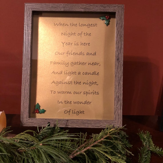 Yule Blessing Prayer - Etsy