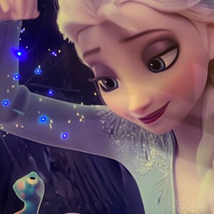 Disney's Elsa Frozen II LED String Light Shadowbox - Etsy