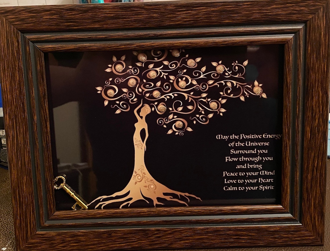 Wiccan Poem With Tree of Life and Golden Key - Etsy