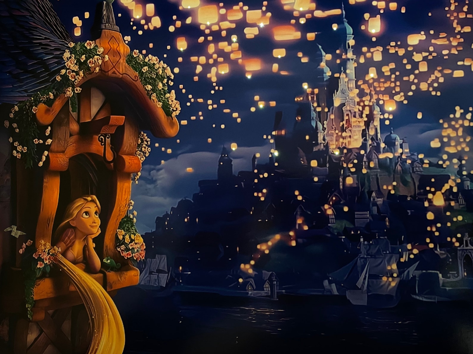 Disneys Tangled LED String Lights Shadowbox | Etsy