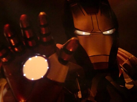 Iron Man Artwork With LED String Lights | Etsy