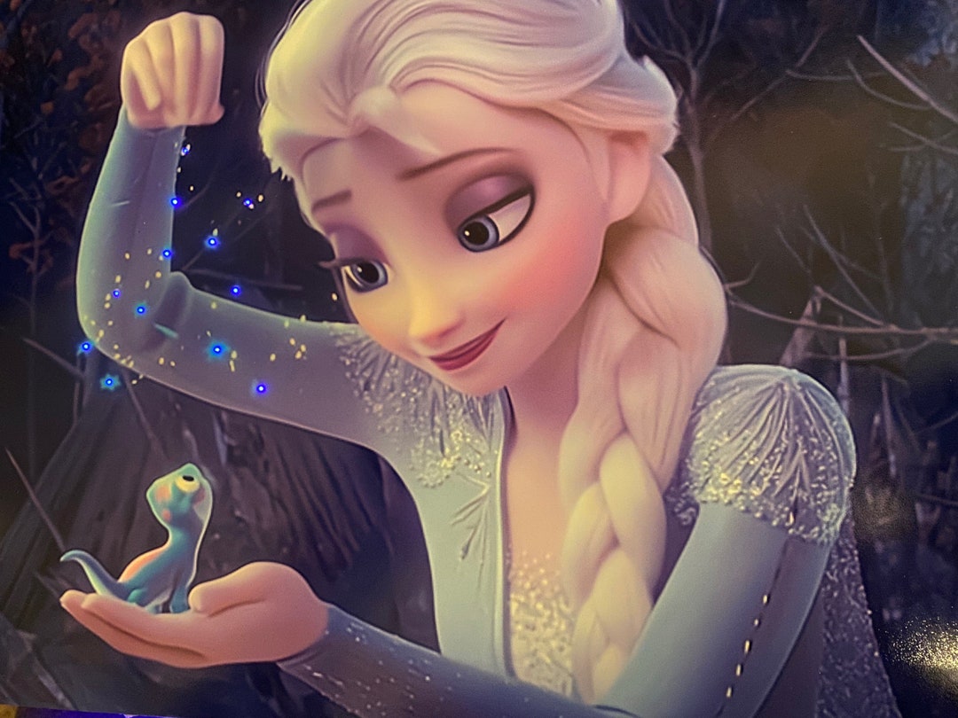 Disney's Elsa Frozen II LED String Light Shadowbox - Etsy