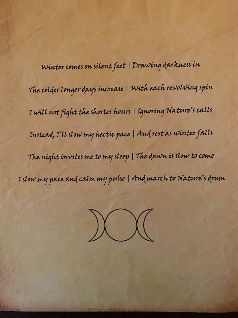 Winter Solstice Prayer - Etsy