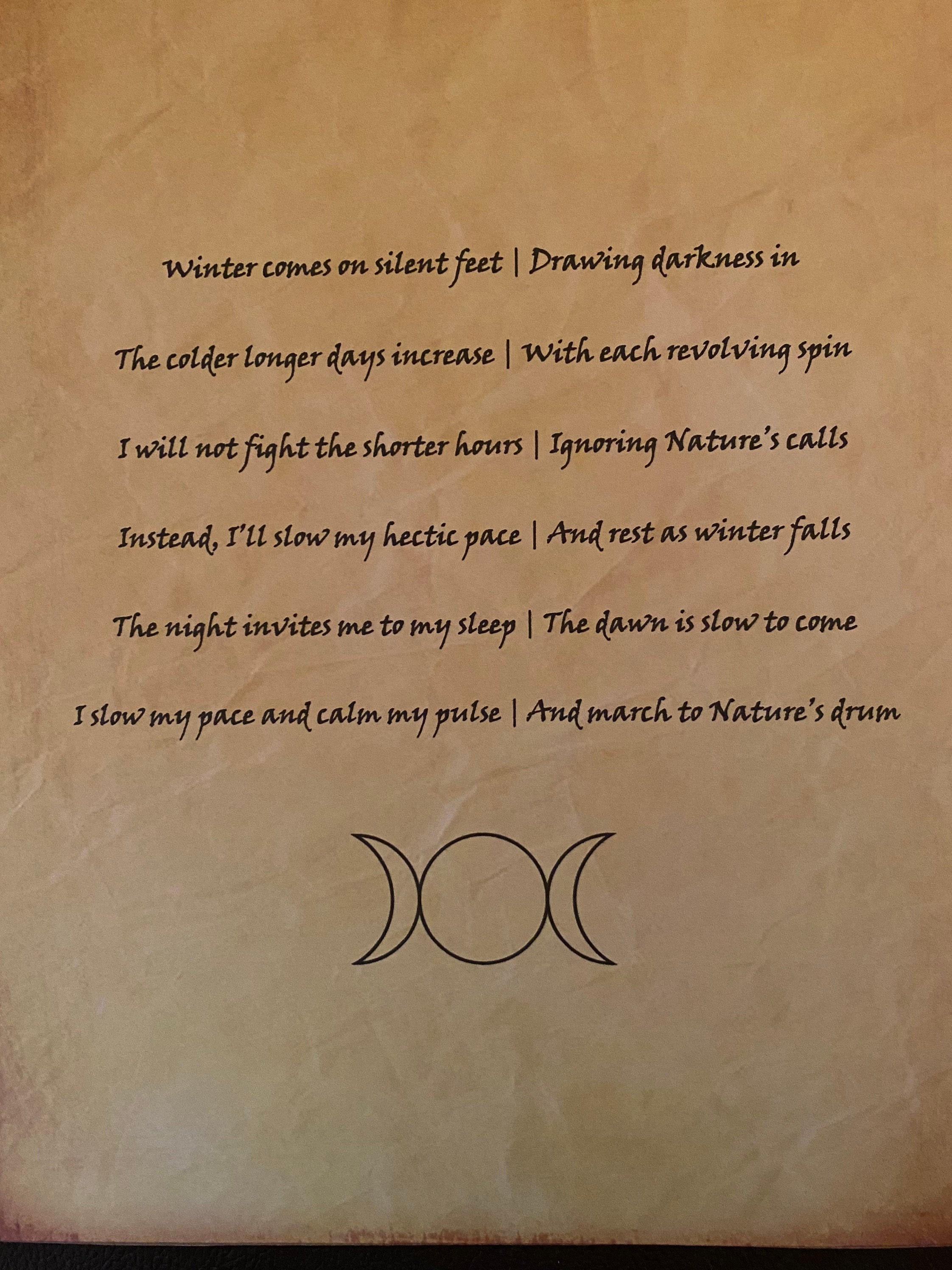 Winter Solstice Prayer - Etsy