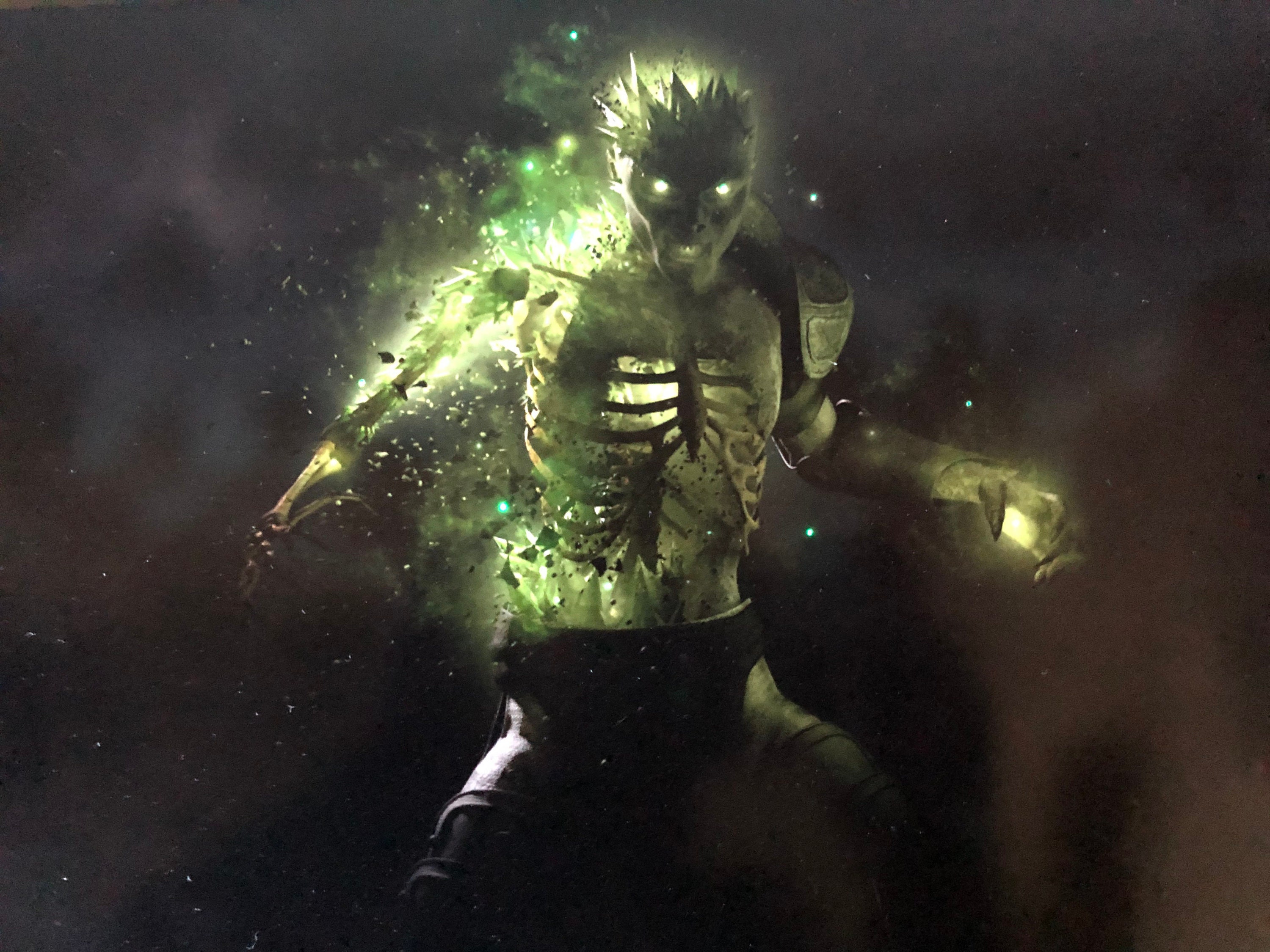 CREEPY Necromancy Artwork With LED String Lights | Etsy