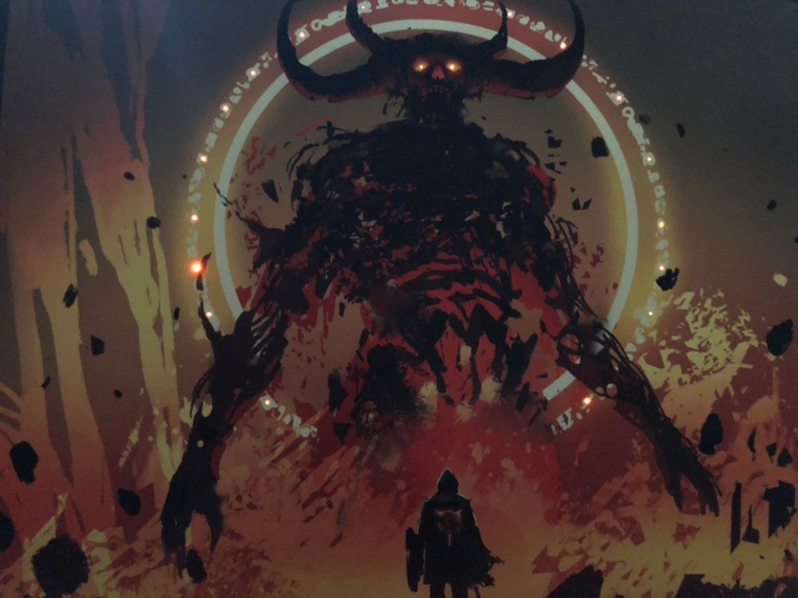 D&D Artwork With LED String Lights | Etsy