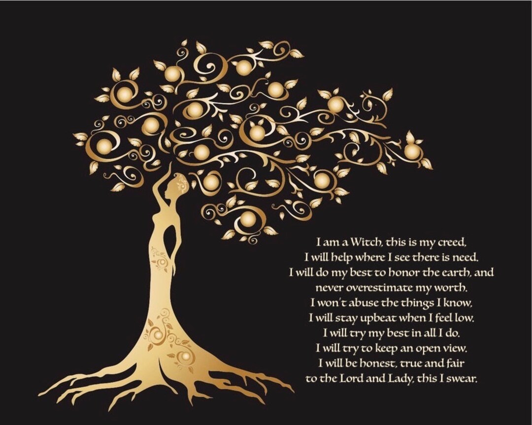 Witch's Creed | Tree of Life Shadowbox - Etsy