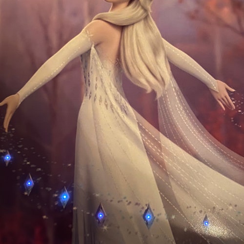 Disney's Elsa Frozen II LED String Light Shadowbox - Etsy