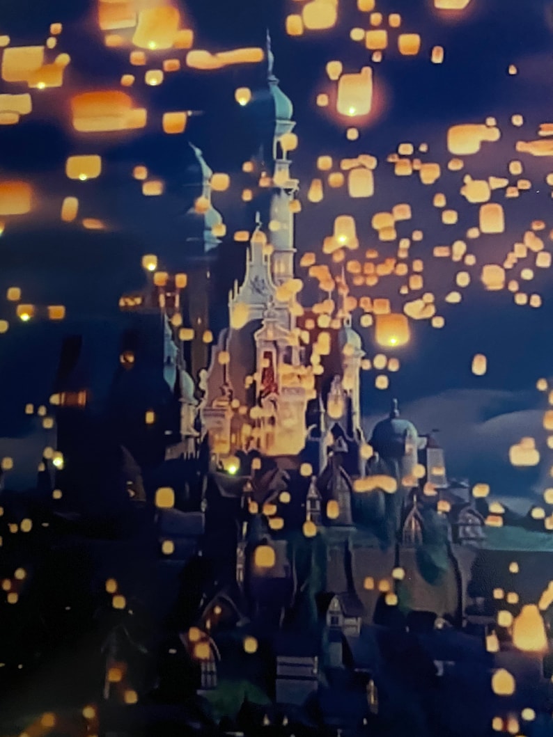 Disneys Tangled LED String Lights Shadowbox - Etsy