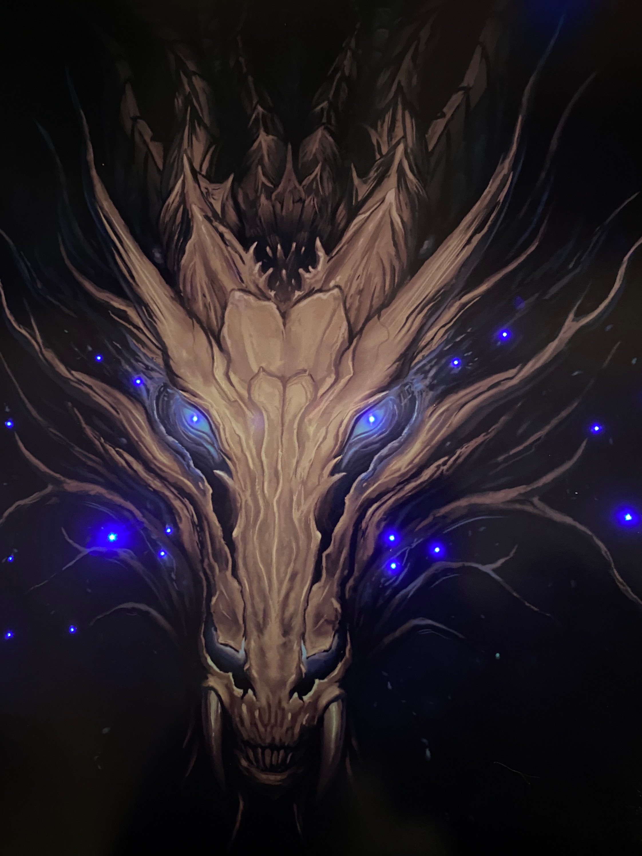 Fire breathing dragon LED String Lights Shadowbox | Etsy