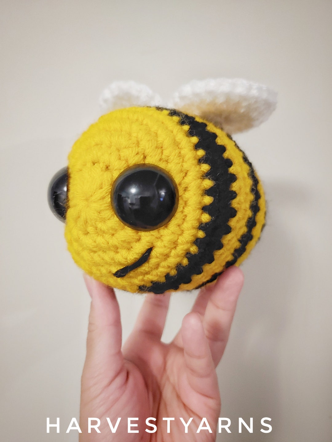 Crochet Bumble Bee, Honey Bees, Insect With Wings, Handmade Amigurumi ...