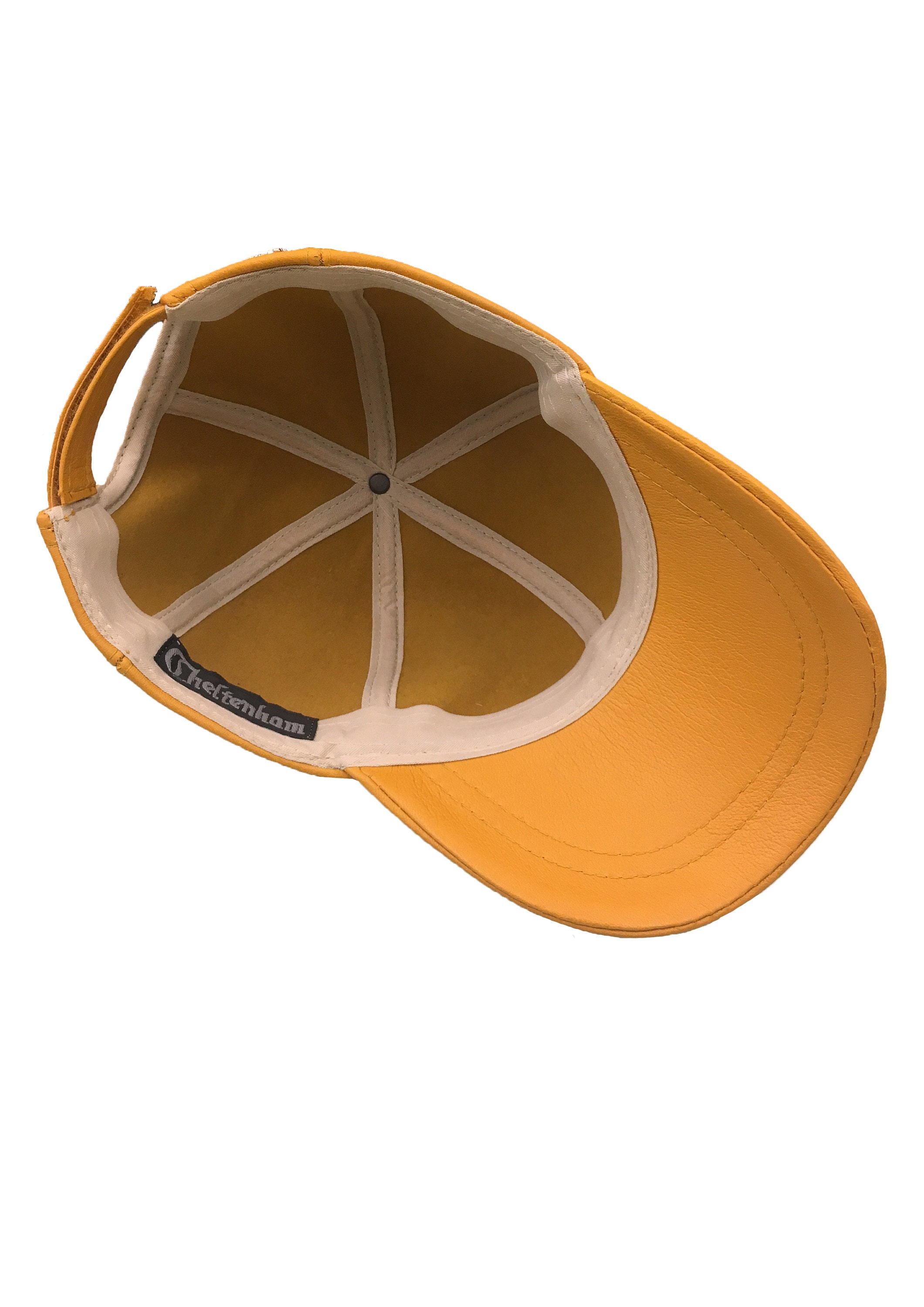 Yellow Leather Cap - Etsy