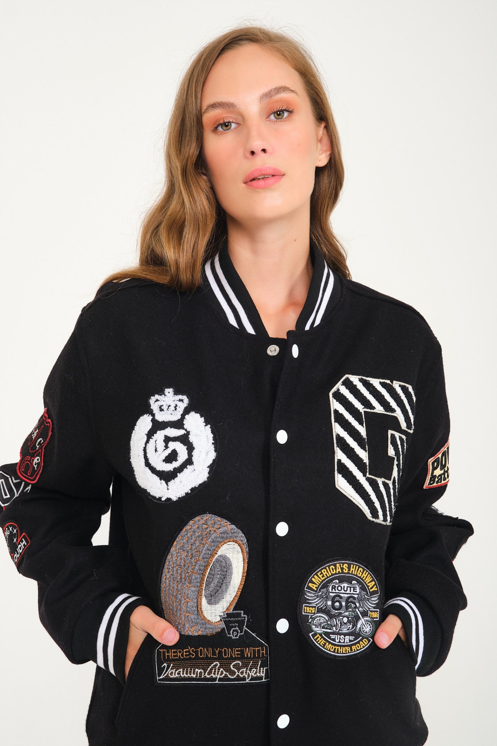 College Patch Jacket - Etsy