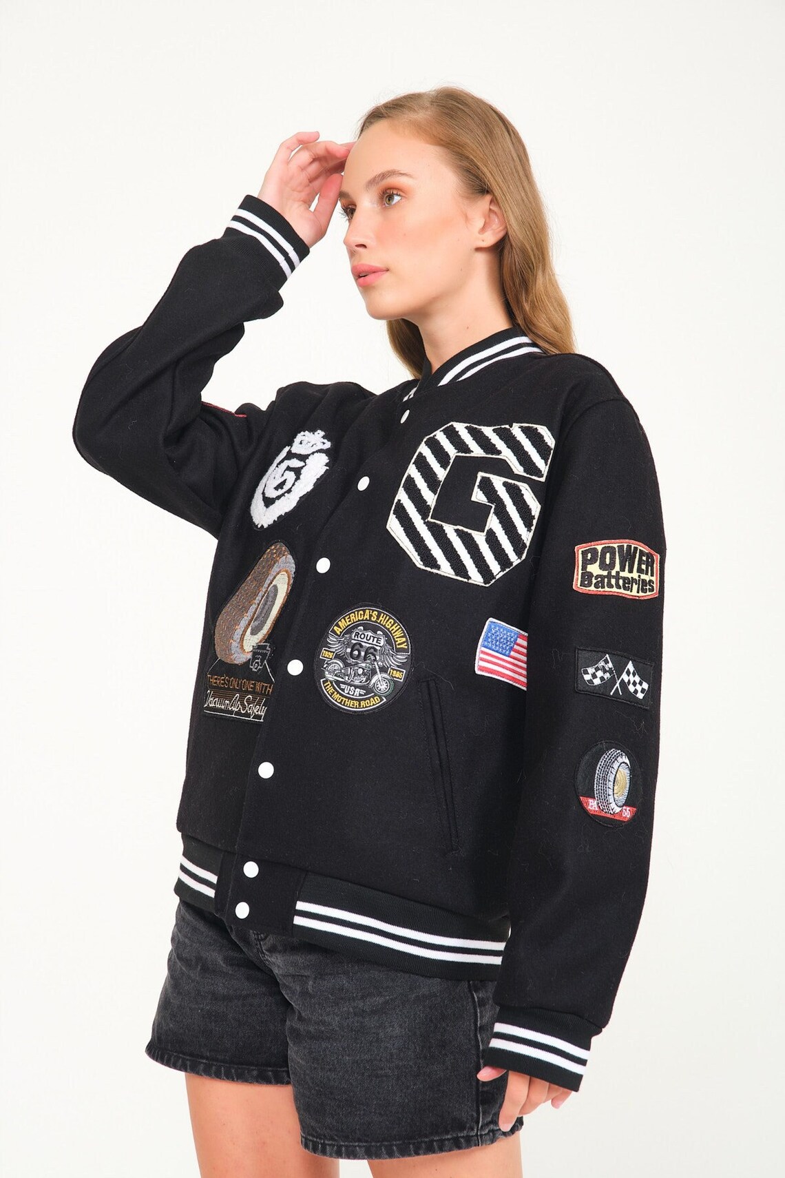 College Patch Jacket - Etsy