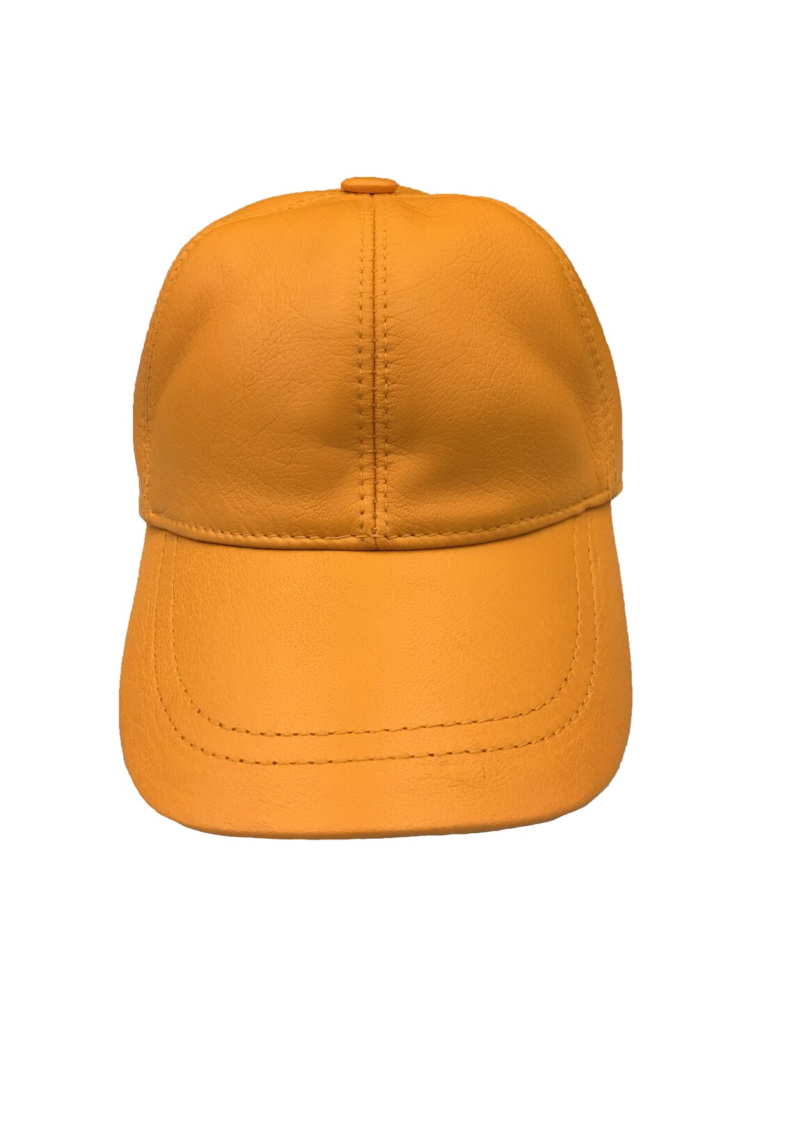 Yellow Leather Cap - Etsy