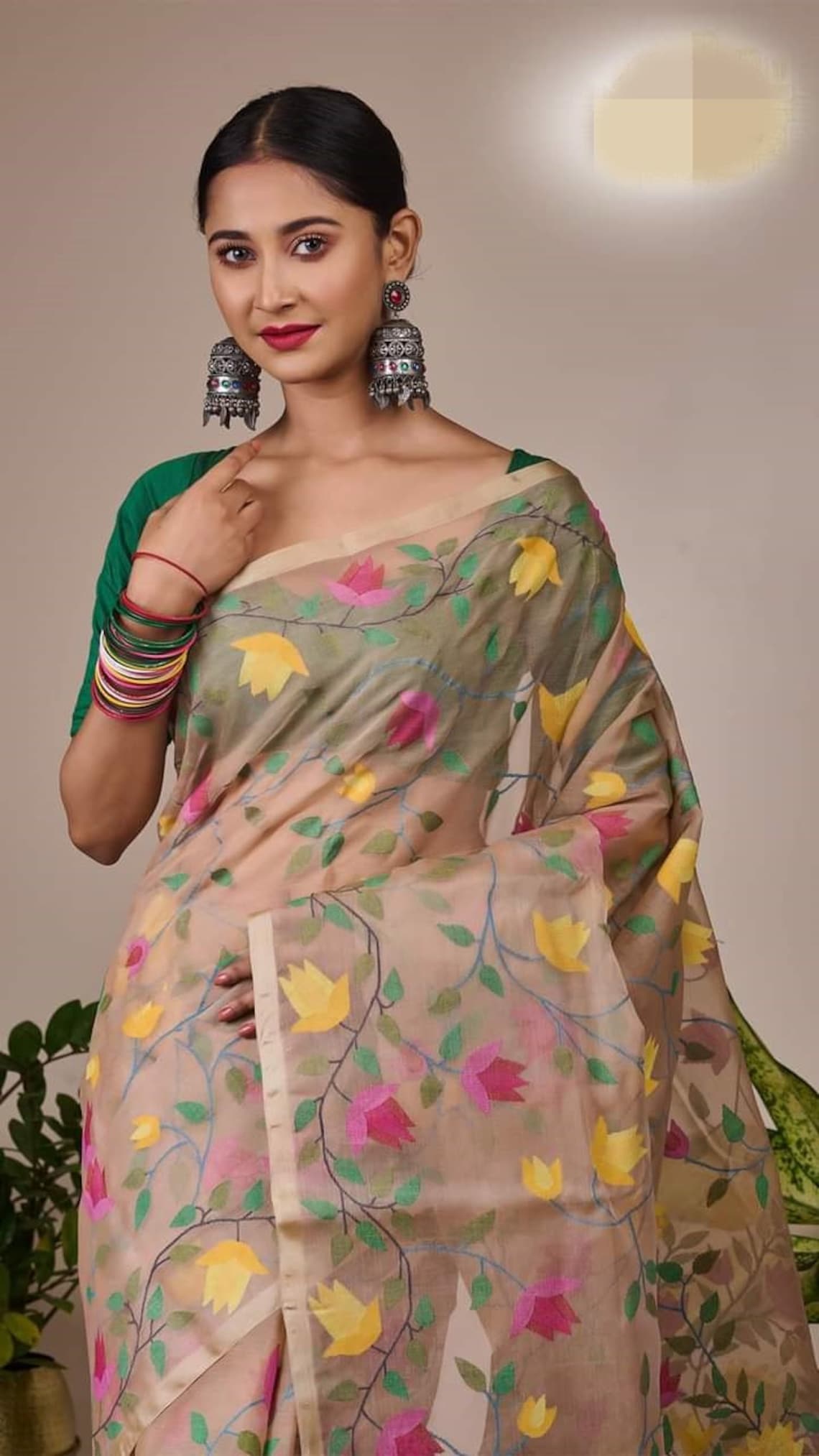 Traditional Bengal Jamdani/reshom Jamdani/tantuj Muslin Jamdani/indian ...
