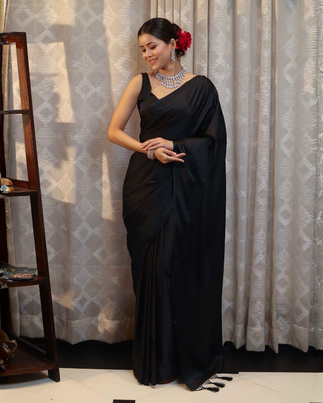Plain Mashru Silk Saree;free Falls and Edging; DHL Shipping in 4 to 5 ...
