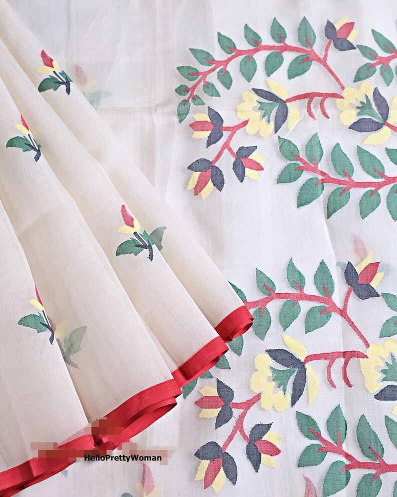 Reshom Jamdani/muslin Jamdani/tantuja Muslin Jamdani/indian Muslin ...