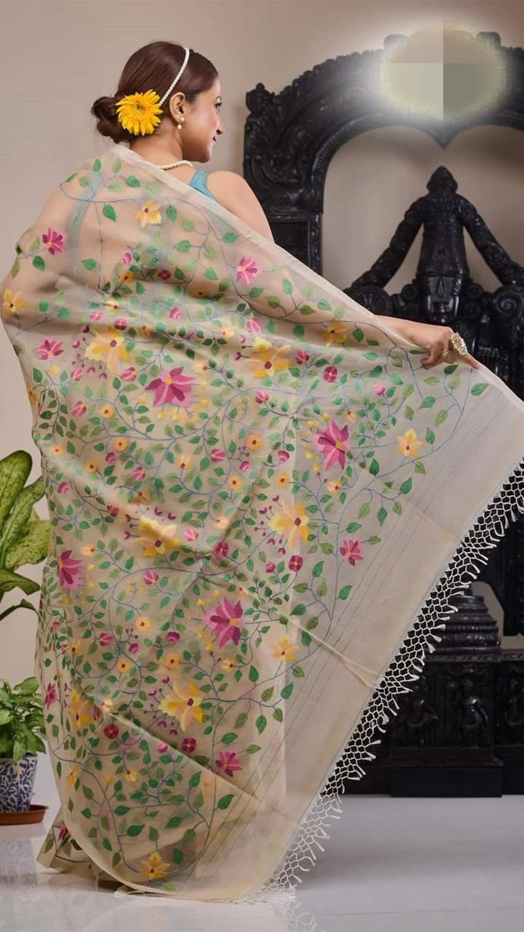 Traditional Bengal Jamdani/reshom Jamdani/tantuj Muslin Jamdani/indian ...