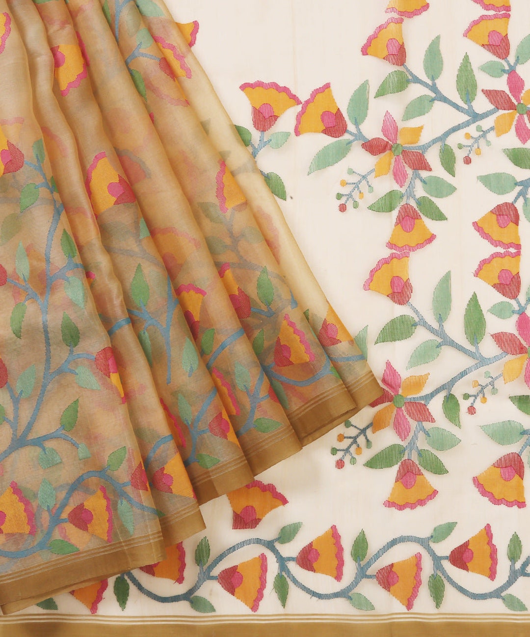 Reshom Jamdani/muslin Jamdani/tantuja Muslin Jamdani/indian Muslin ...