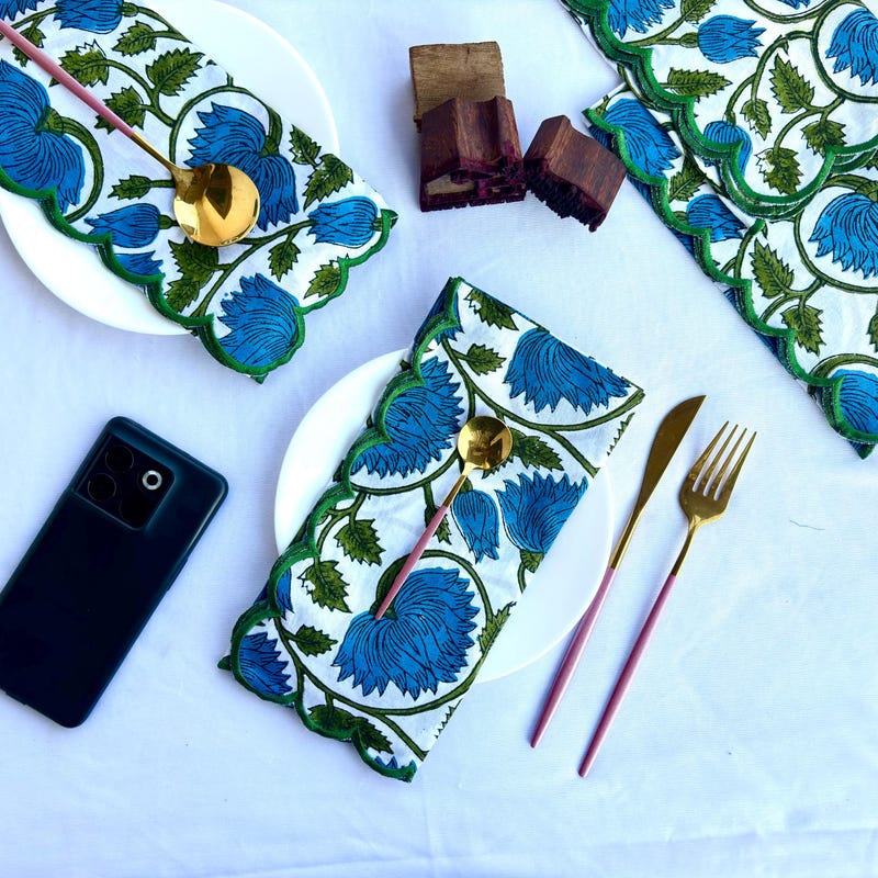 Block Print Napkins - Etsy