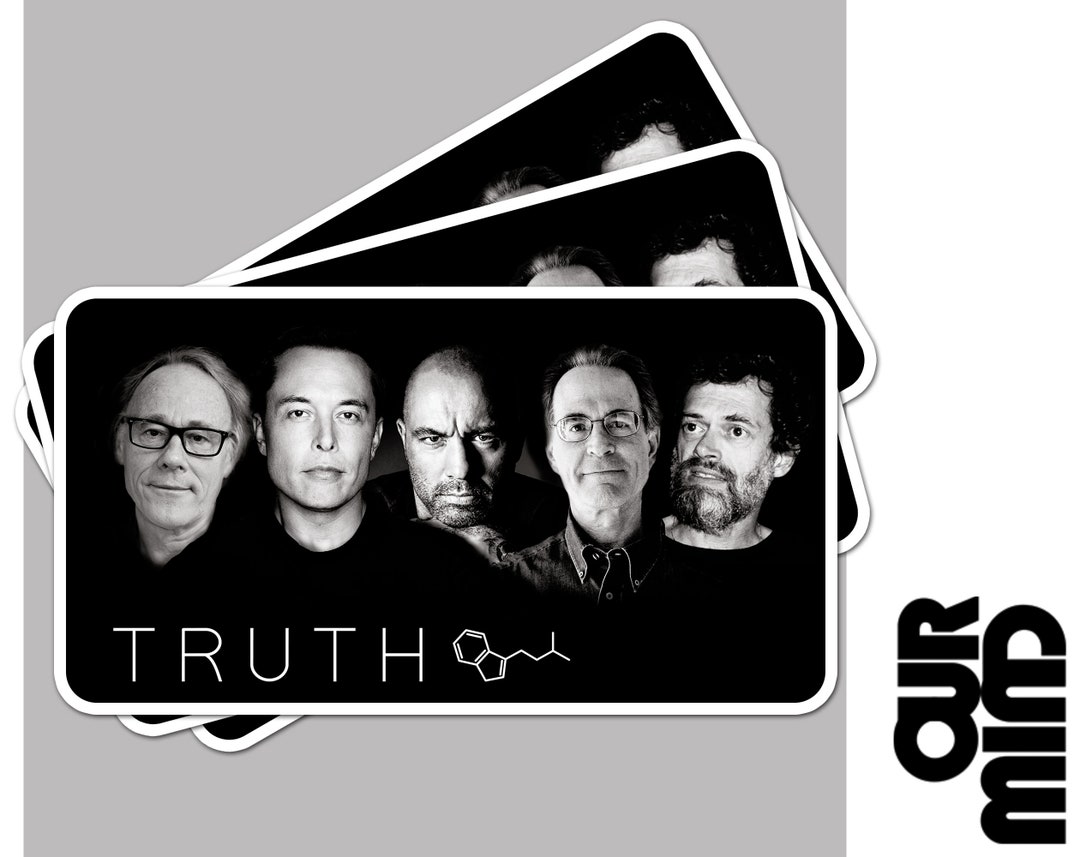 TRUTH Sticker - Joe Rogan, Terence Mckenna, Graham Hancock Elon Musk ...
