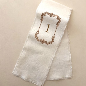 Fabric Table Number Sign/ Table Numbers/ Wedding Table Sign - Etsy