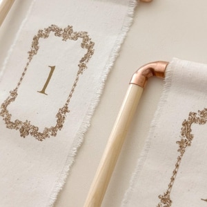Fabric Table Number Sign/ Table Numbers/ Wedding Table Sign - Etsy