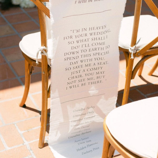 Custom Linen Memorial Sign - Etsy