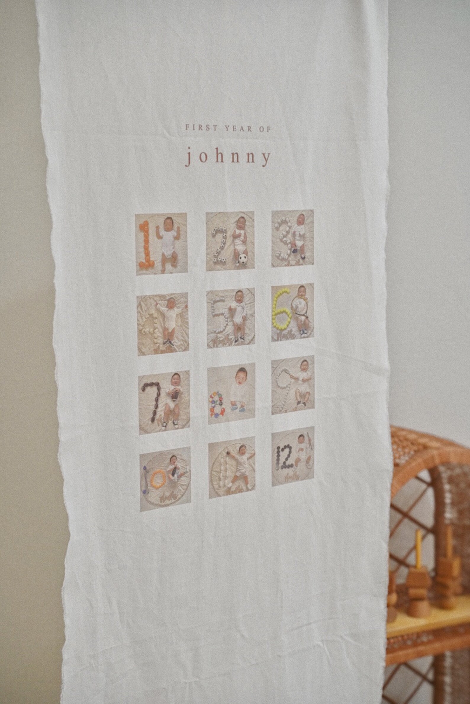 Baby's First Year Photo Banner/ First Birthday Backdrop/ Custom Photo ...