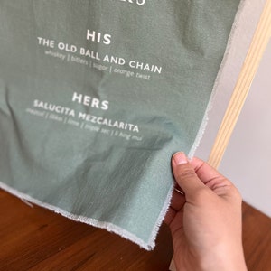 Mini Bar Sign With Stand/ Semi-custom Bar Sign/ Signature Cocktails ...