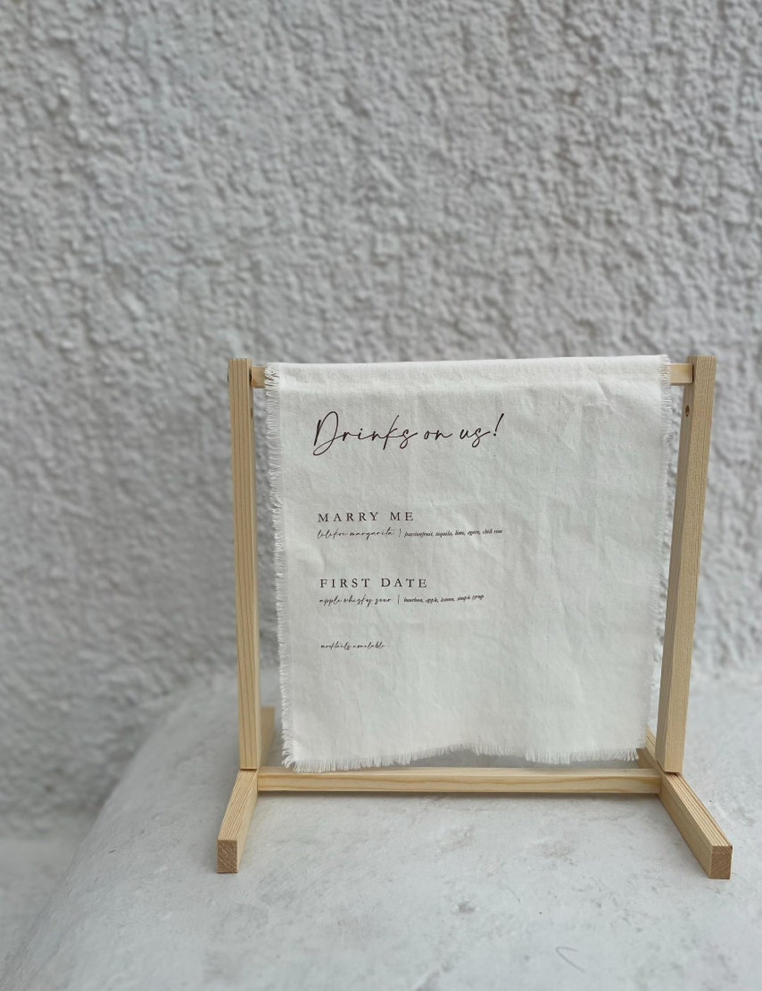 Mini Bar Sign With Stand/ Semi-custom Bar Sign/ Signature Cocktails ...