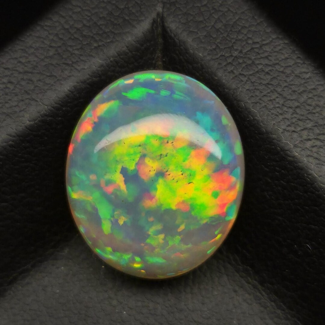 Natural Honeycomb Opal – Oval Shaped Fire Opal Gemstone for Jewelry ...