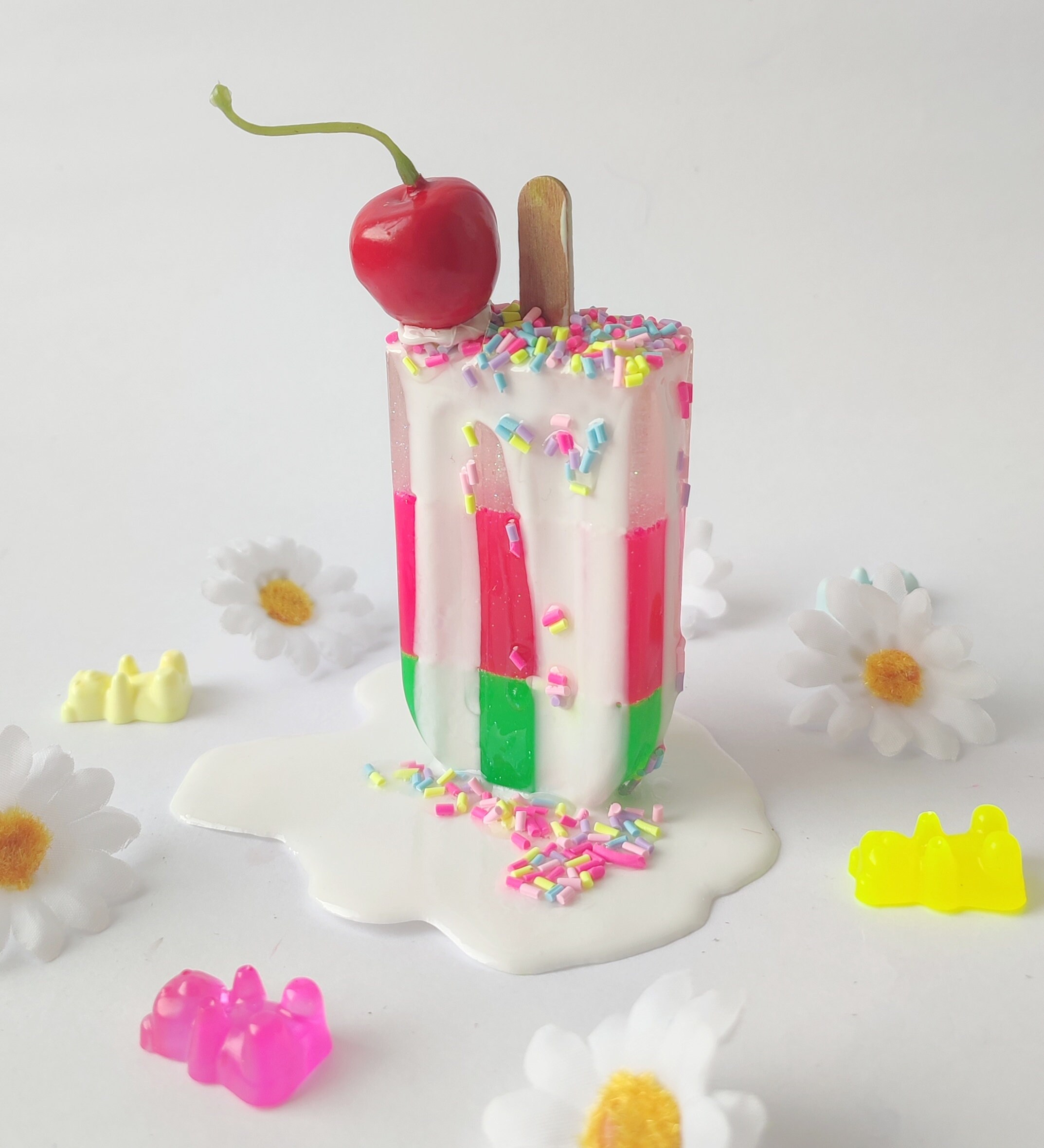 Neon Pop Art Popsicle Sculpture Desk Pop Art Home - Etsy