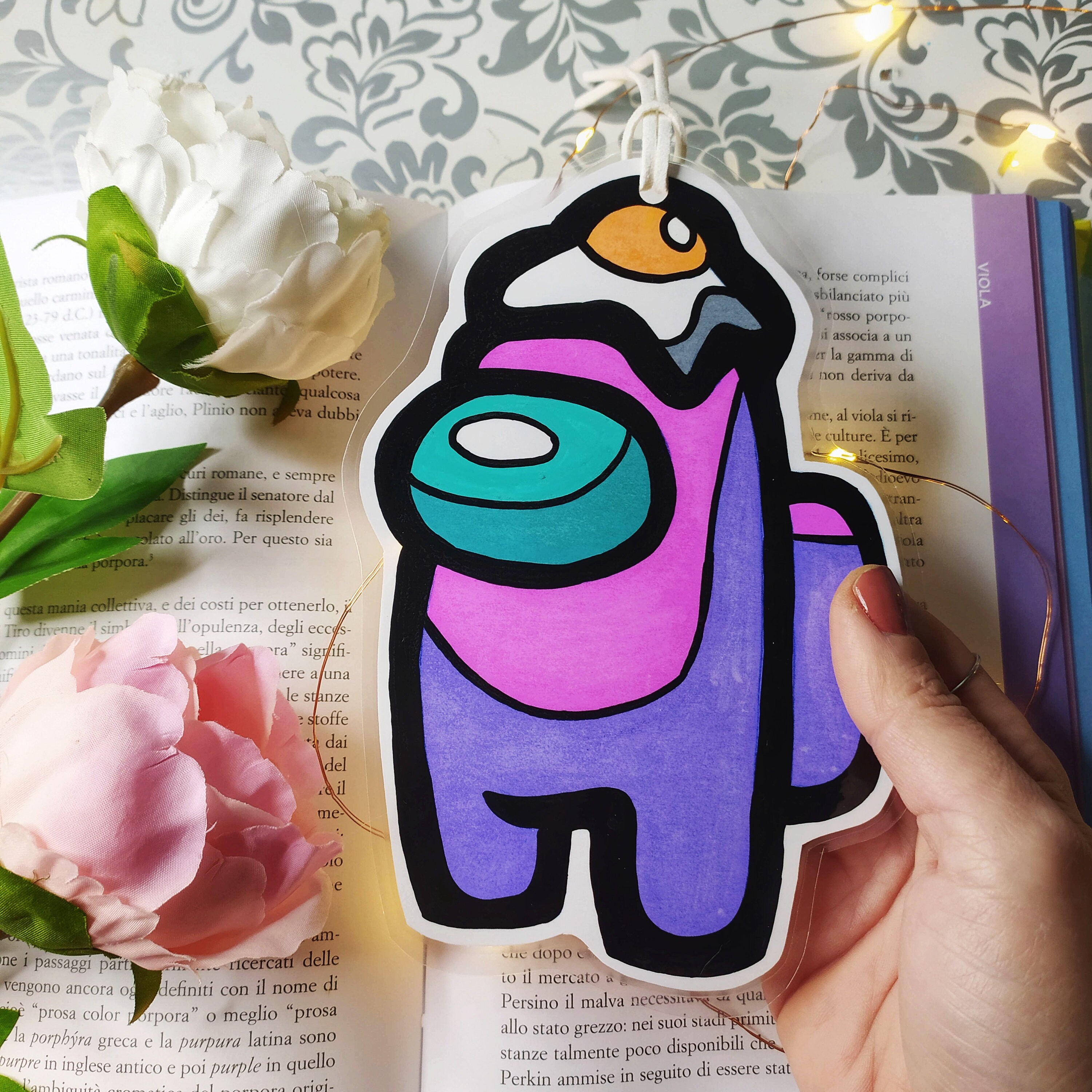 Among Us Bookmark Hand Drawn Videogames - Etsy