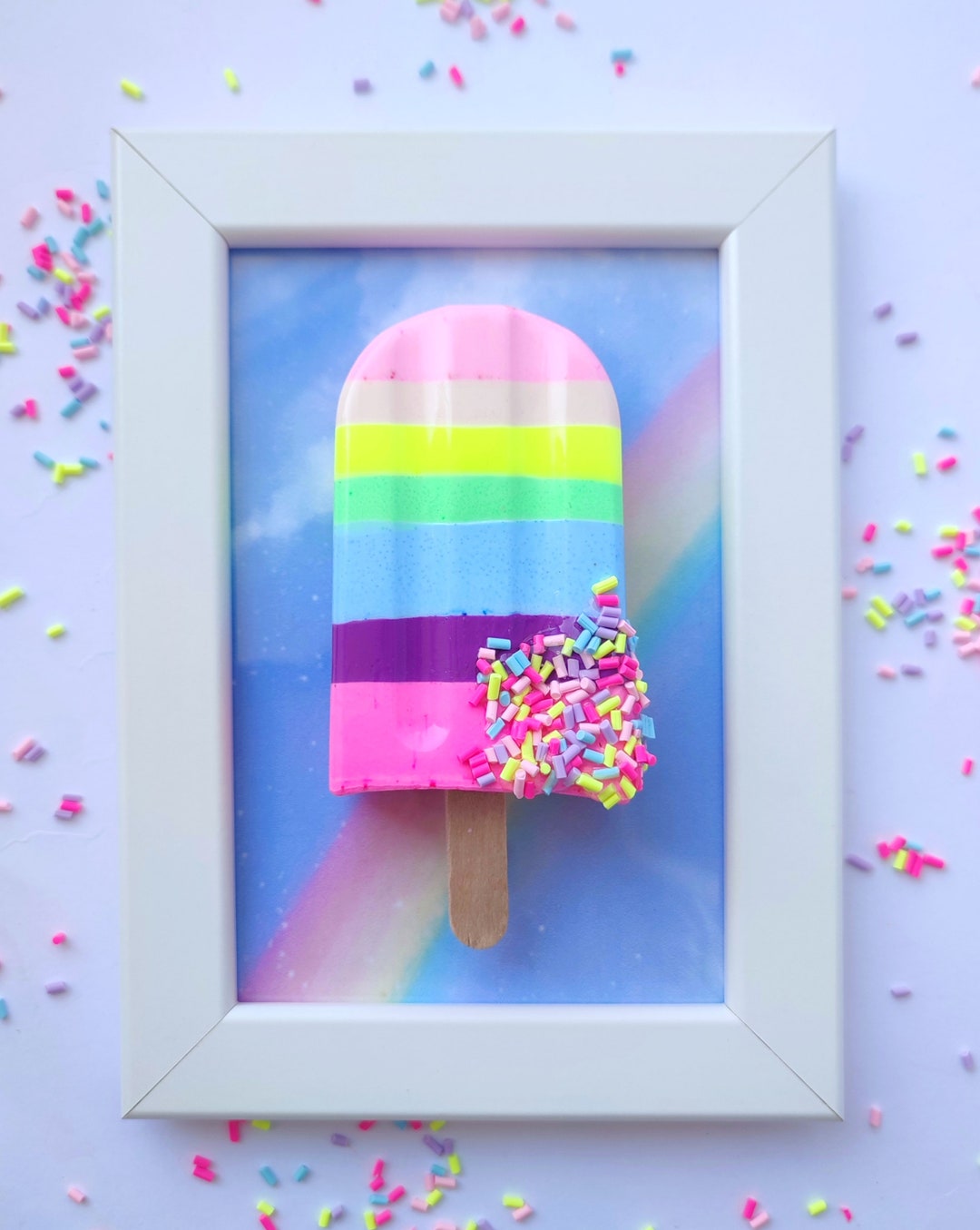 Rainbow Popsicle, Pride Month, Lgbtq Art, Lgbtq Flag, Popart Sculpture ...