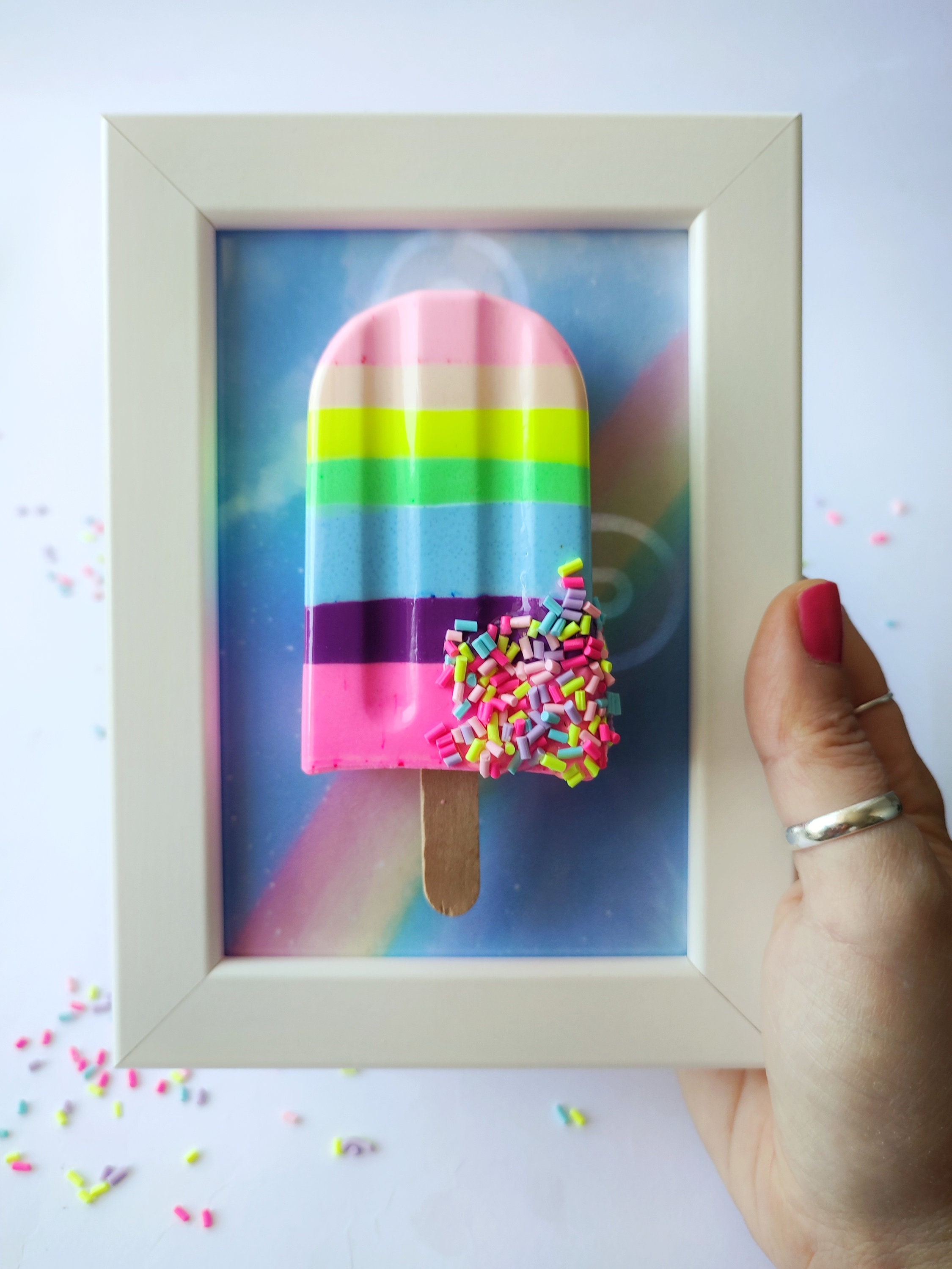 Rainbow Popsicle, Pride Month, Lgbtq Art, Lgbtq Flag, Popart Sculpture ...