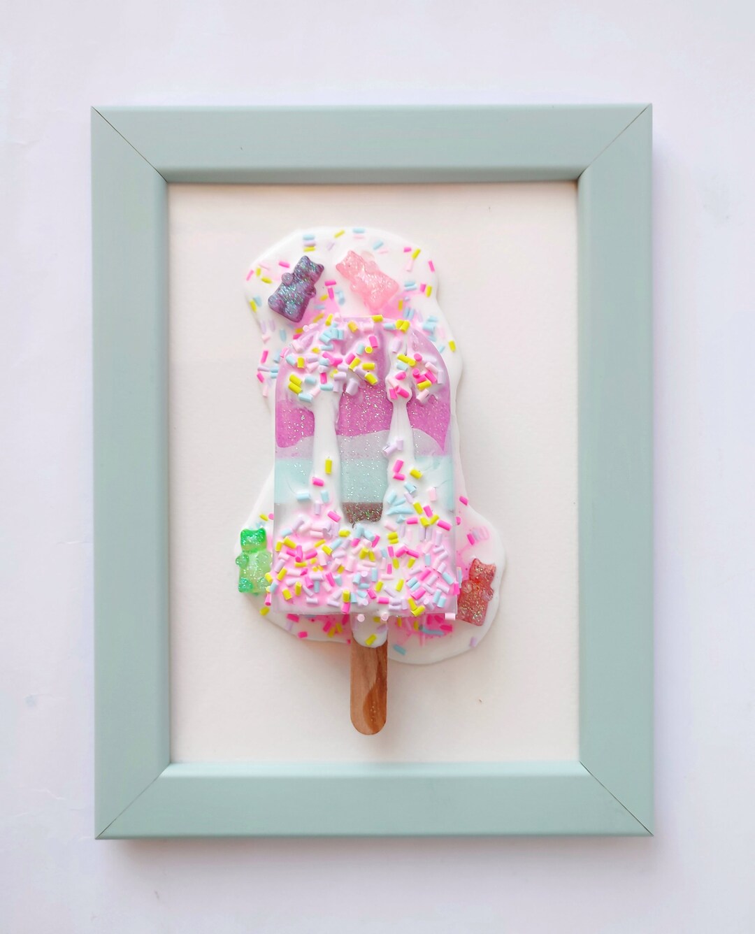 Neon Pop Art, Popsicle Hanging, Home Decoration Painting, Epoxy Resin ...