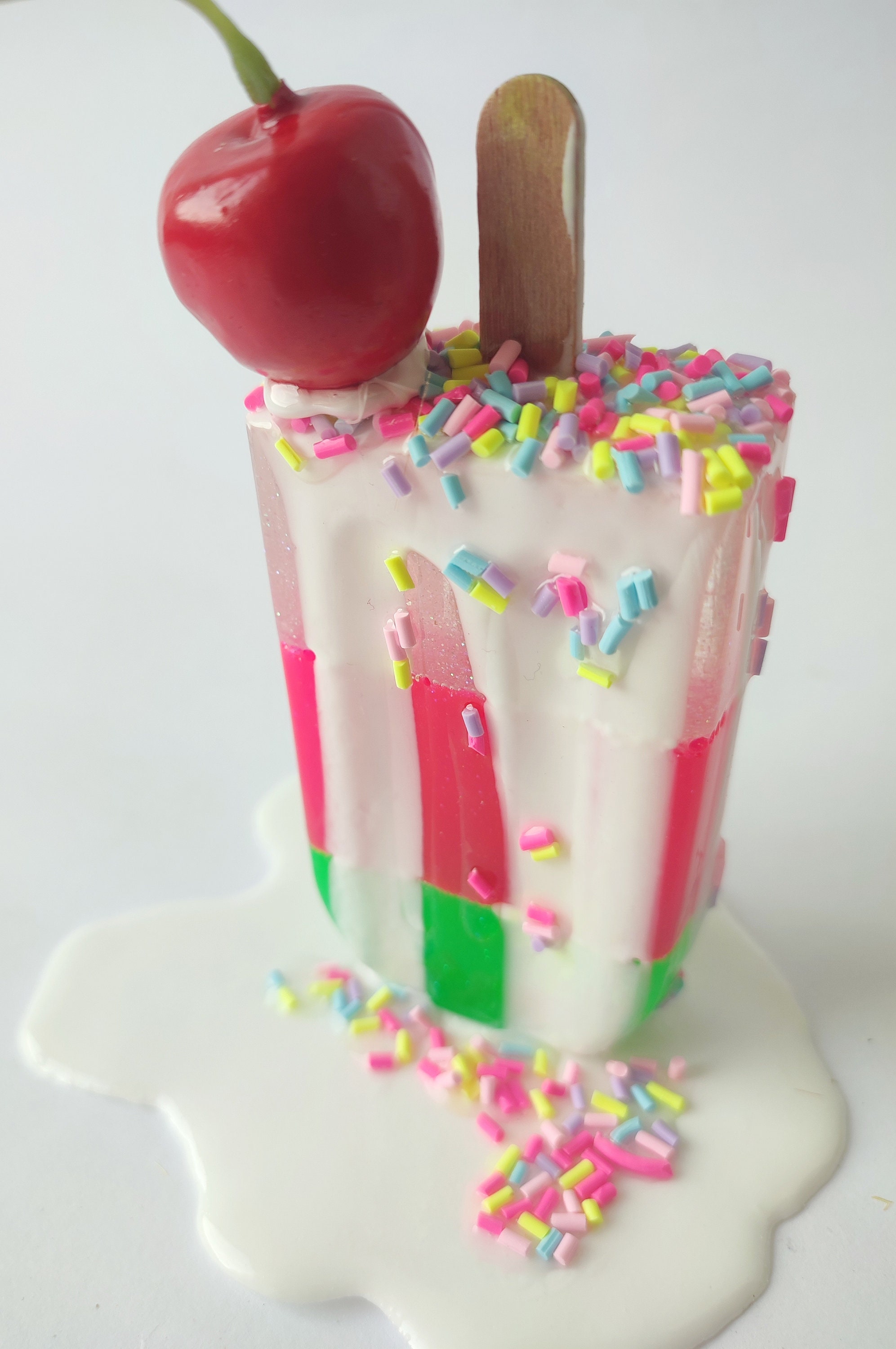 Neon Pop Art Popsicle Sculpture Desk Pop Art Home - Etsy