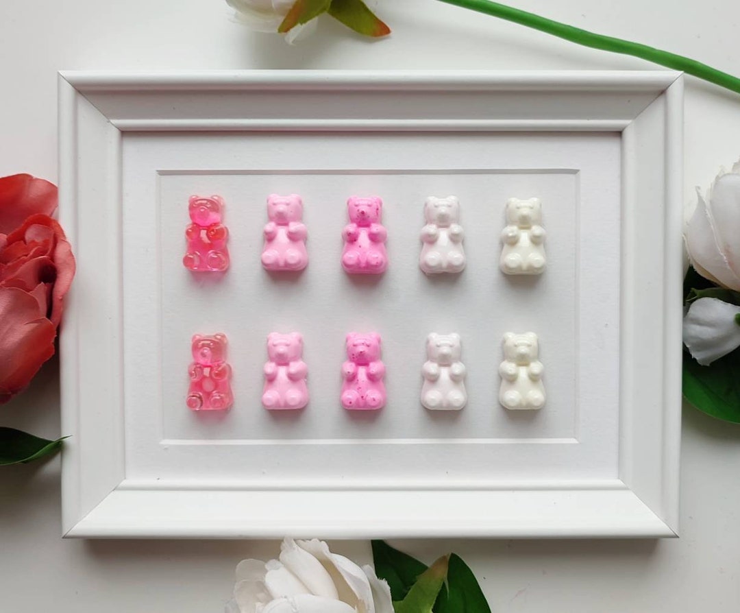 Pink Fluo Gummy Bears, Pop Art Painting, Home Decoration, Candy Wall ...