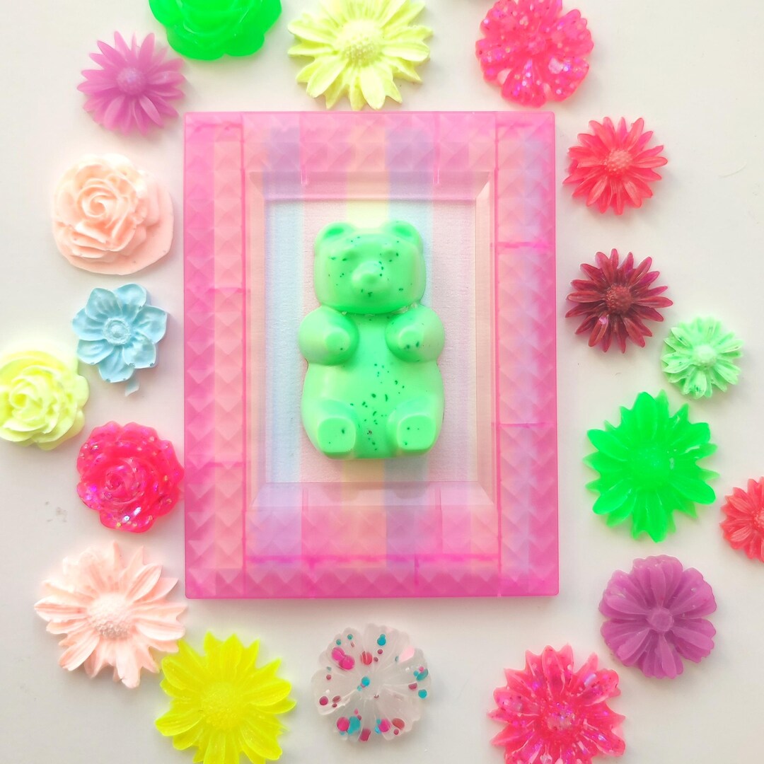 SMALL Green Gummy Bear, Pop Art Painting, Home Decoration, Candy Art ...
