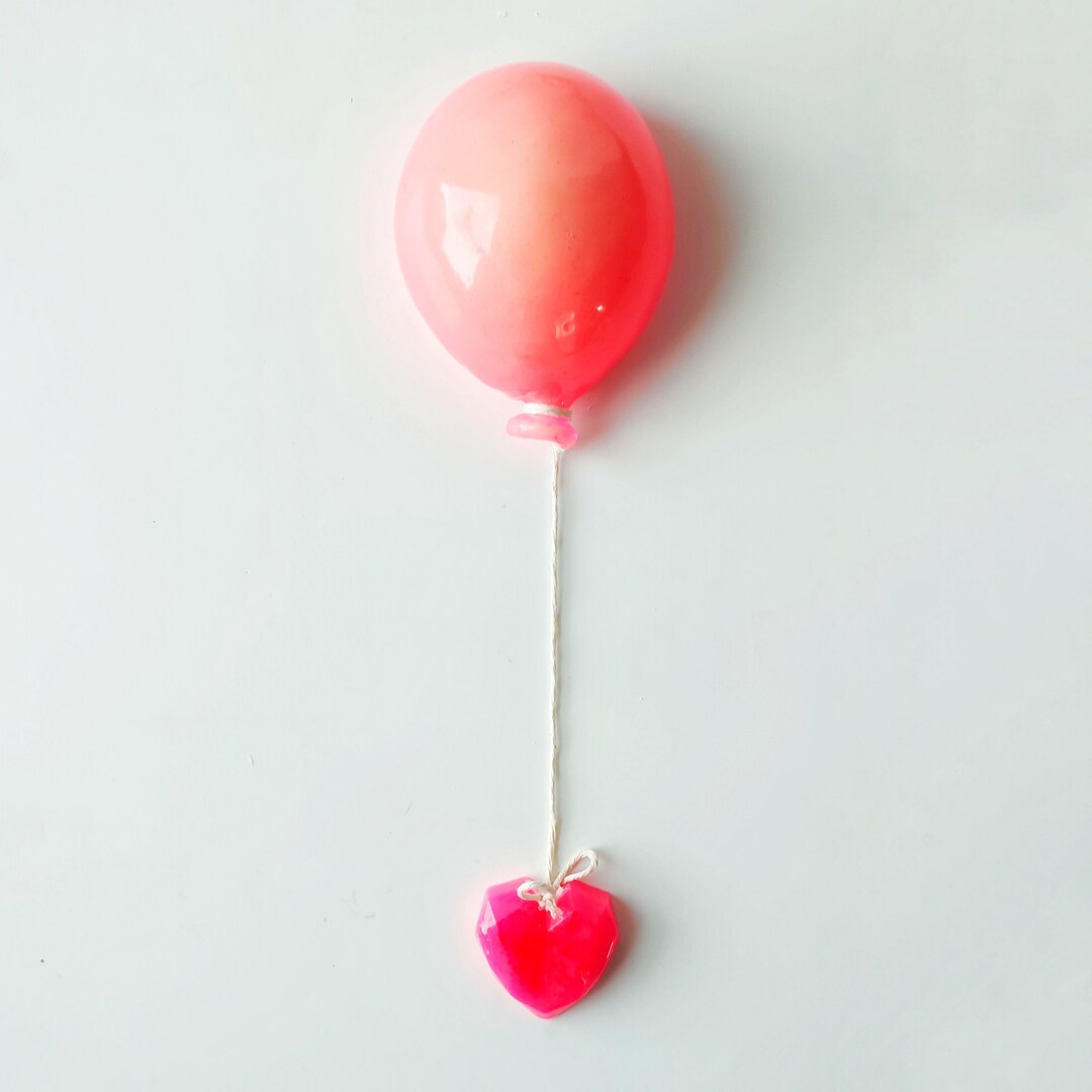 Pop Art Wall, Pink Resin Balloon Sculpture, 3D Decoration, Art for Home ...