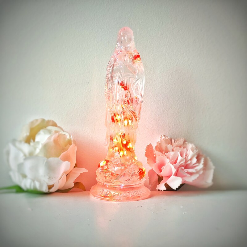 Virgin Mary Light up Statue - Etsy